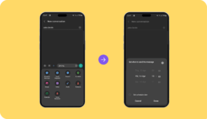 How to schedule a text: a step-by-step guide with examples