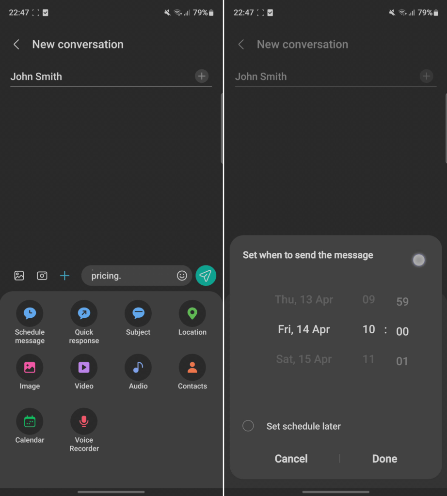 How to schedule a text on iPhone, Android, or Computer