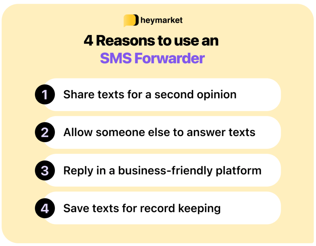4 Common Reasons to Use an SMS Forwarder