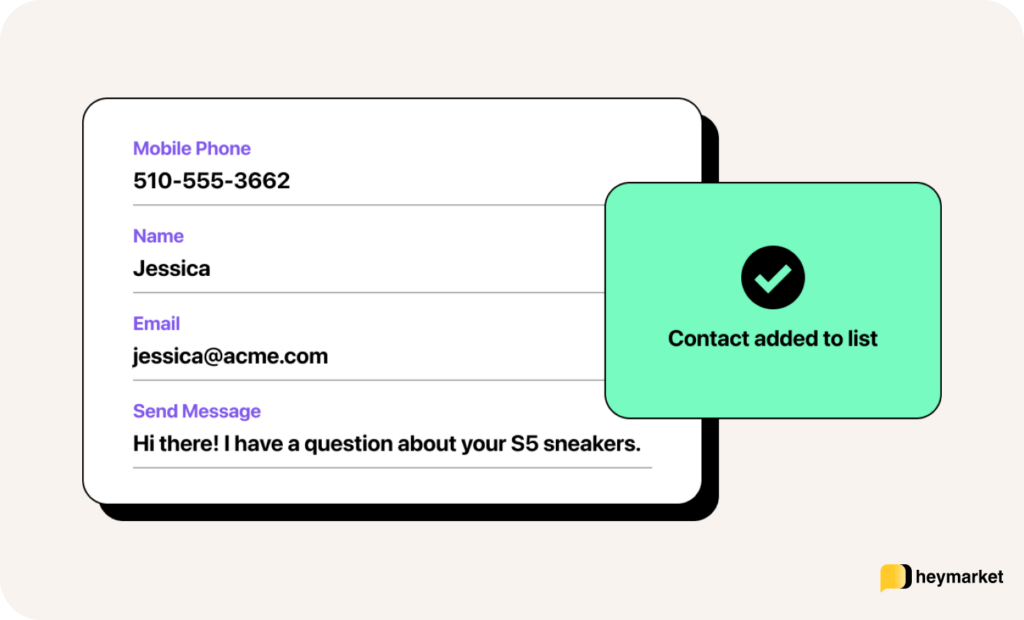 Automated text messaging with Heymarket Automated text messaging with Heymarket