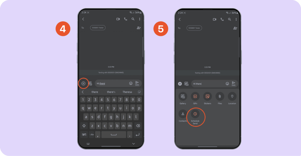 How to schedule a text message on Android: Google Messages, Samsung and ...
