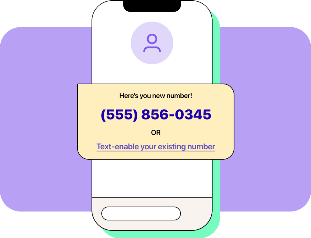 Text app using your existing phone number or a new number - Heymarket