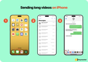 How to send a long video through text on iPhone and Android