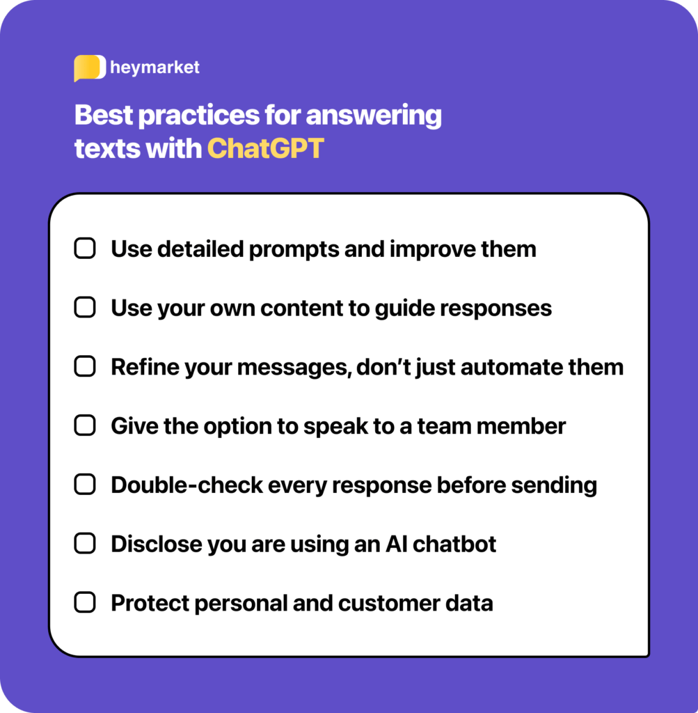How to use ChatGPT to respond to text messages