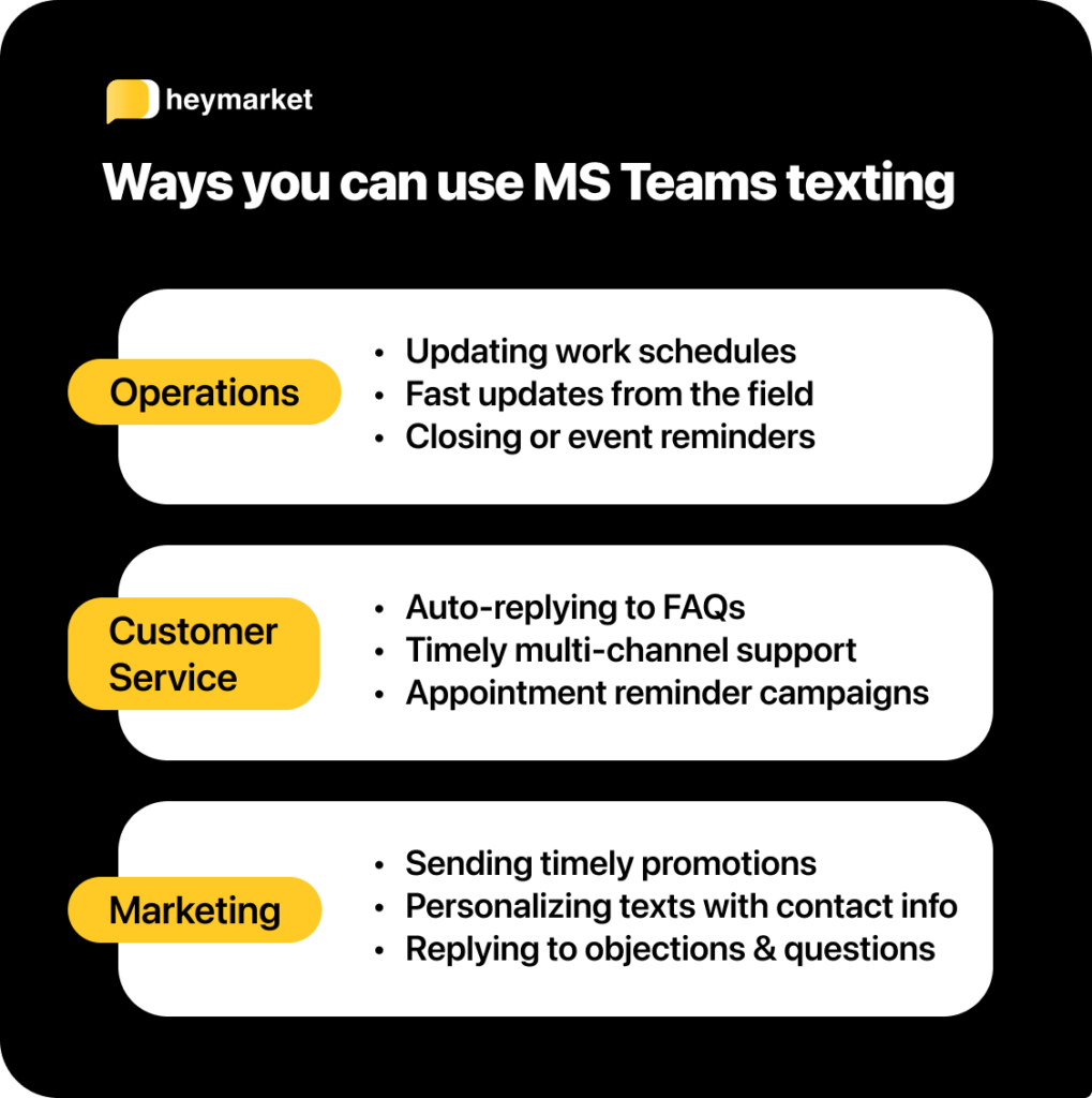 How to use Microsoft Teams to send SMS in 4 easy steps